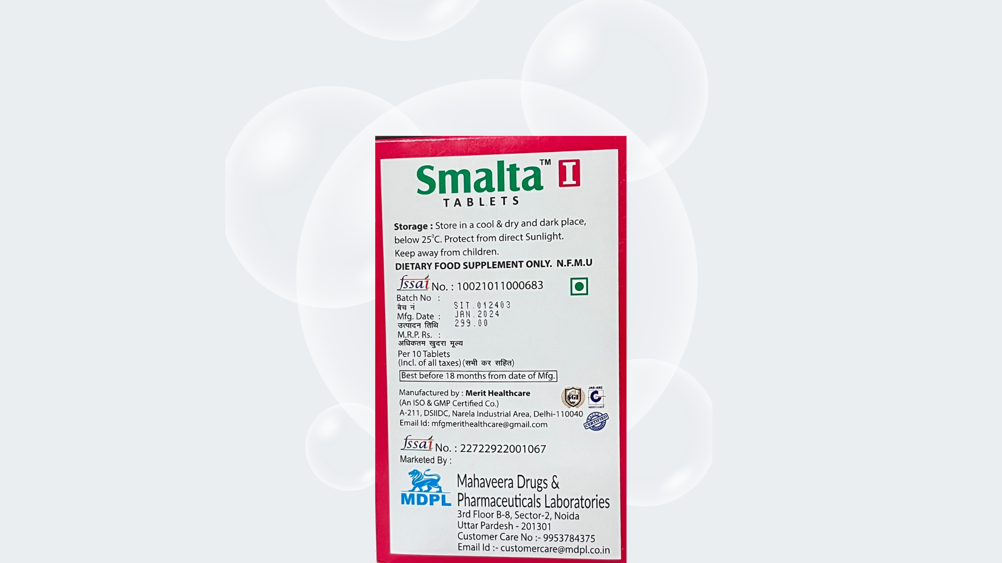 Smalta I Tablets - Clinic Eximus